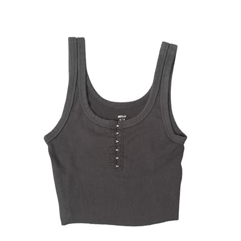 Grey Tank Crop Top ♡size S ♡brand Aerie Depop