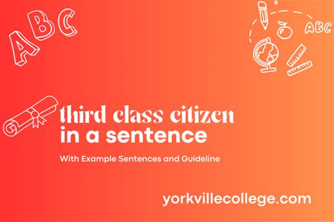 How To Use Third Class Citizen In A Sentence Easy Examples
