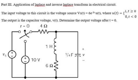 part iii application of laplace and inverse laplace transform in