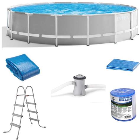 Piscine Tubulaire Intex Prism Frame Ronde 4 57 X 1 07 M Spacenet