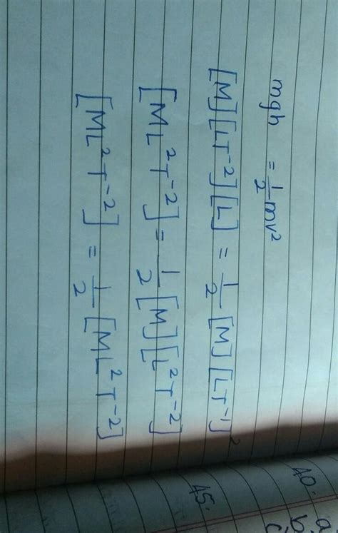 What Is A Dimensionally Correct Equation At Sarah Gooding Blog