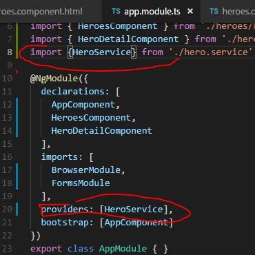 Angular EXCEPTION No Provider For HeroService Stack Overflow