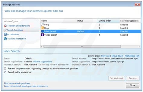 Inbox Com Toolbar Simple Removal Instructions Search Engine Fix Updated
