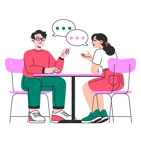 토론 개념 일러스트레이션 무료 벡터