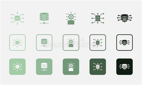 data integration presentation template stock vector illustration of
