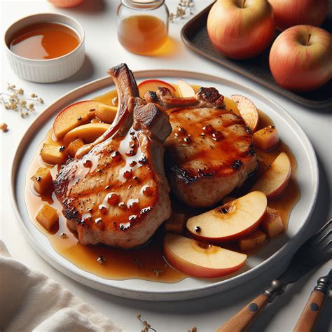 Chuletas De Cerdo Con Salsa De Manzana Deliciario