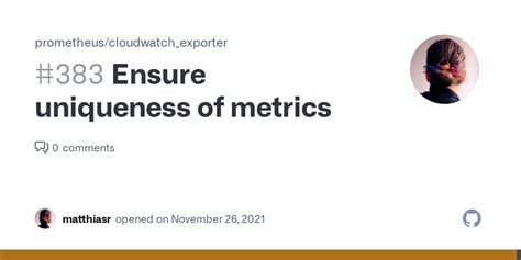 Ensure Uniqueness Of Metrics Issue Prometheus Cloudwatch Exporter Github