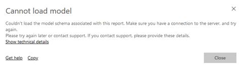 Cannot Load Model Microsoft Fabric Community