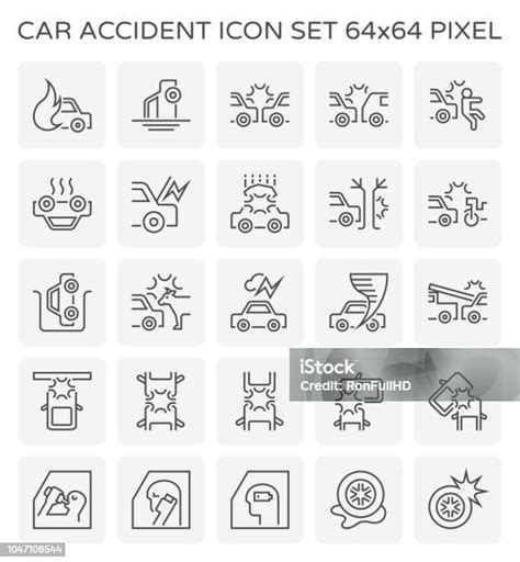 車禍圖示向量圖形及更多圖示圖片 圖示 車禍 修理 Istock