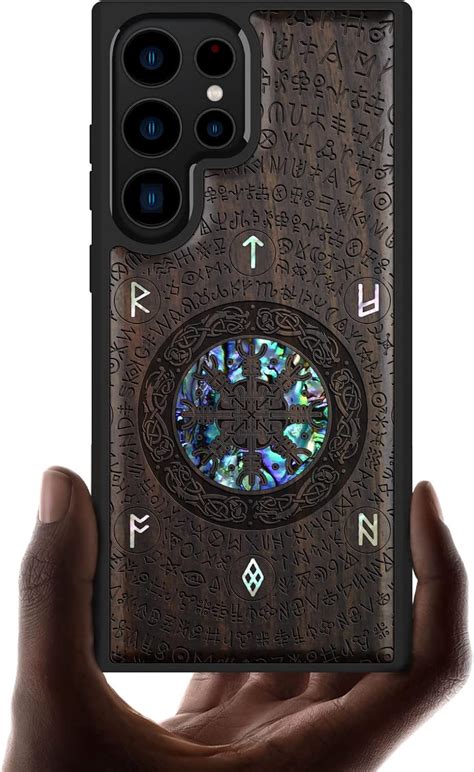 Carveit Holz Handyhülle Für Galaxy S23 Ultra Case Stoßfeste Handyhülle