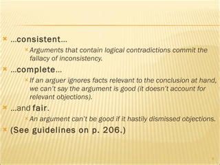 Ch08 Evaluating Arguments PPT