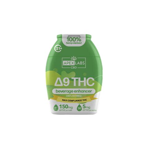max compliance d9 thc beverage enhancer 150mg apex labs cbd