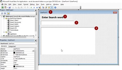 Excel Vba Listbox Search As You Type From All Sheets Excelhub