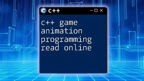 C Game Animation Programming A Crisp Guide