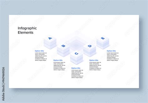 5 Step Workflow Infographic Stock Template Adobe Stock