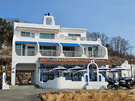 강화도 산토리니 카페 갤러리가 있고 바다가 바로 보이는 카페 네이버 블로그