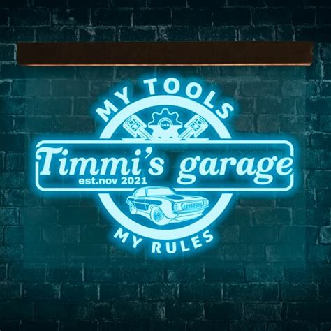 Garage Neon Signgarage Led Signgarage Sign Etsy