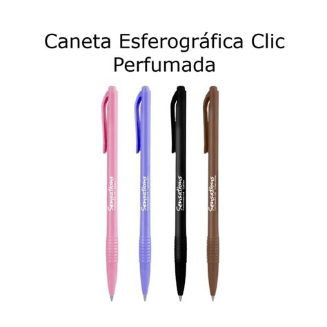Caneta Esferográfica Clic Sensation Perfumada Newpen Shopee Brasil