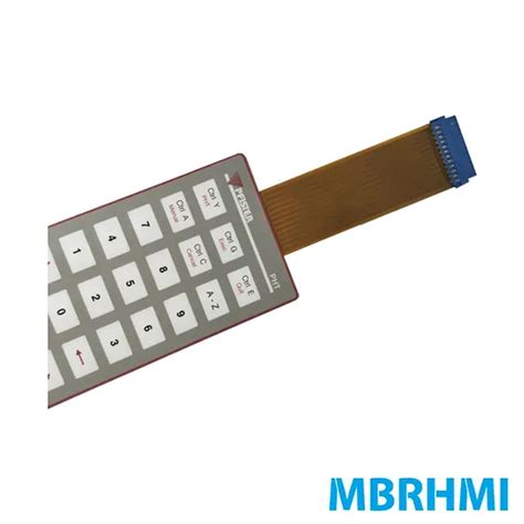 high quality customized push button membrane keypad waterproof membrane