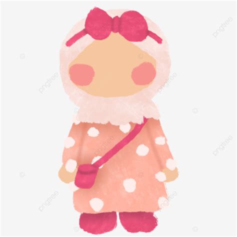 可愛的女孩與柔和的衣服水彩 女孩 可愛的 粉彩素材圖案，psd和png圖片免費下載