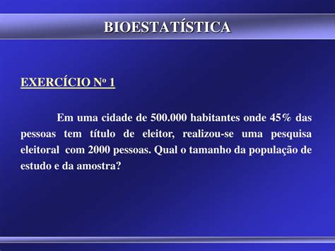 PPT BIOESTATÍSTICA PowerPoint Presentation free download ID