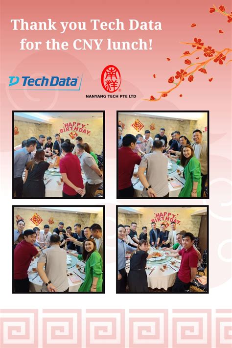 Nanyang Tech Pte Ltd On Linkedin Thank You Tech Data For The Cny