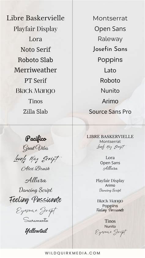 30 Best FREE Canva Fonts Font Combinations Sans Serif Serif Script