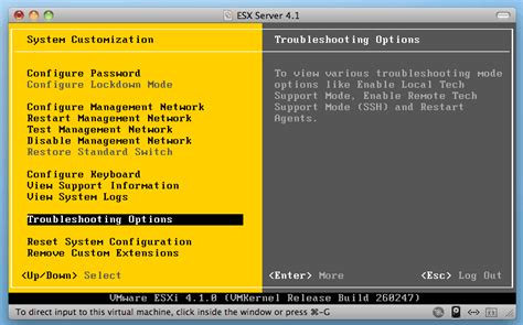 Activated Ssh On Esxi 4 1 Thomas Maurer