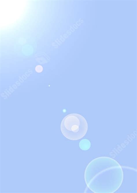 Sunlight In Solid Blue Color Page Border Background Word Template And