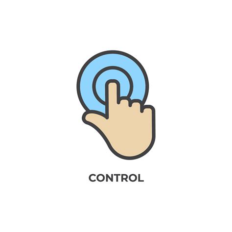 Vector Sign Of Control Symbol Is Isolated On A White Background Icon