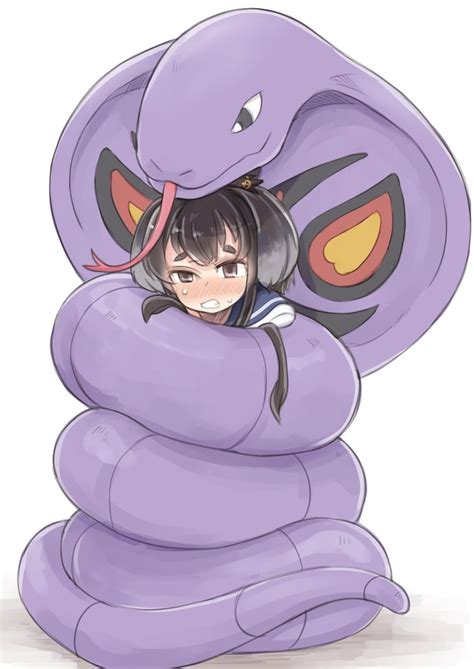 Tokitsukaze And Arbok Kantai Collection And 1 More Drawn By Enjaku