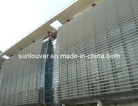 Aluminum Aerofoil Exterior Sun Louver Dx Af450 Aluminum Sun Louvre