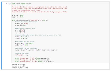 Block Model Manipulation