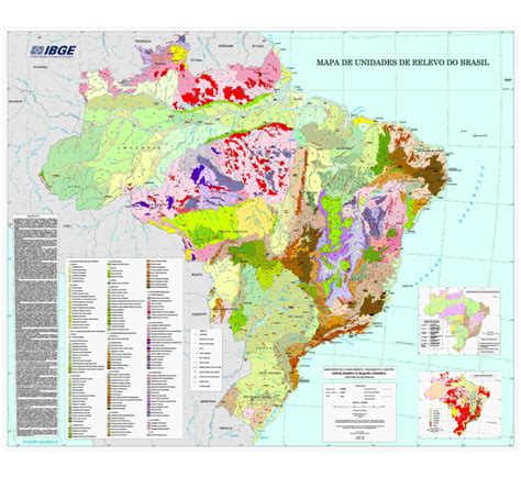 Mapa De Unidades De Relevo Do Brasil