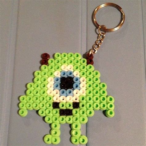Mike Monsters Inc Keyring Hama Beads By Marielavelo DIY Crafts