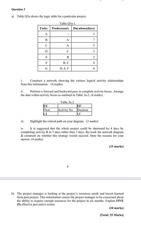 solved question 3 a table q3a shows the logic table for a
