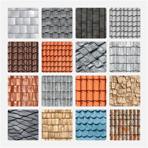 Seamless Pattern Library Of Classic Roof Shingles Textures Cadasbuilt