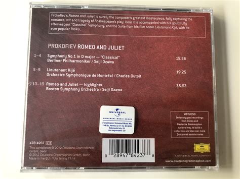 Prokofiev Romeo And Juliet Highlights Classical Symphony
