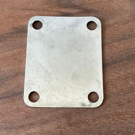 Esp Neck Plate Chrome Tone Wolf