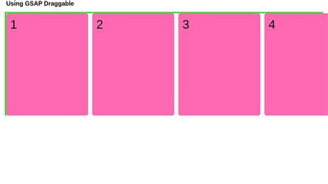 Gsap Draggable Slider