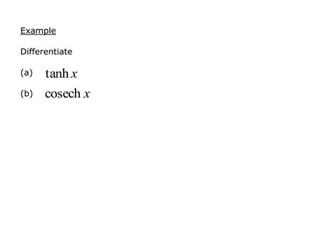 Calculus Of Hyperbolic Functions Pdf Physics Science
