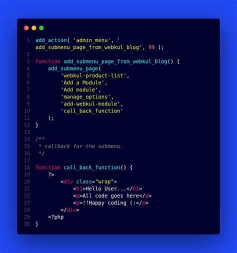 how to add submenu in wordpress admin panel webkul blog