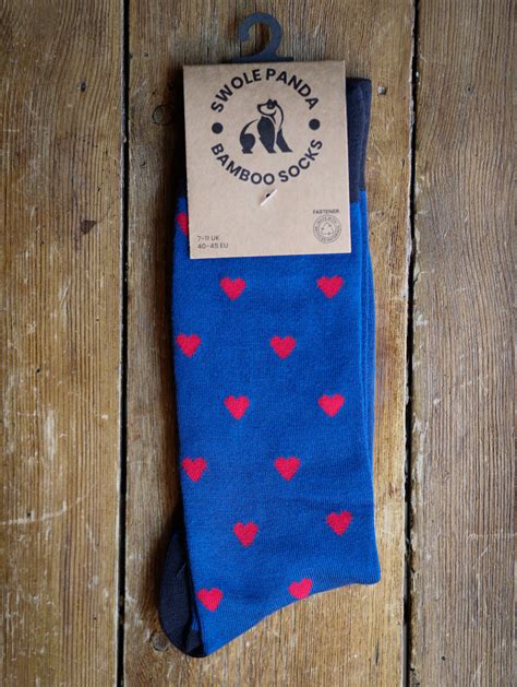 Swole Panda Bamboo Socks Love Hearts Furbellow And Co