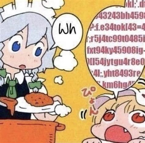 Sakuya And Flandre Touhou Meme Funny Anime Pics Memes Funny Memes