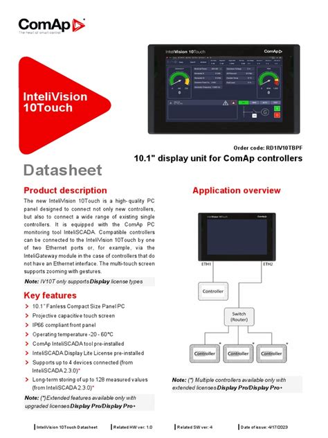 Intelivision 10touch Datasheet Pdf Electromagnetic Interference Radio