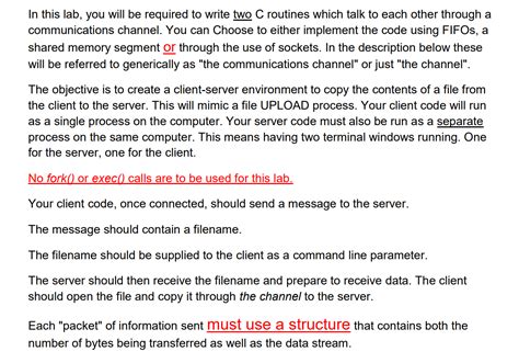 Solved In This Lab You Will Be Required To Write Two C Chegg