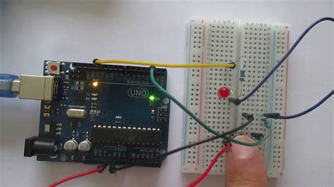 Actionner Lallumage Dune LED Avec Un Bouton Poussoir Par Arduino YouTube