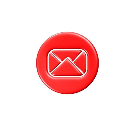 Premium Vector 3D Email Icon Illustration