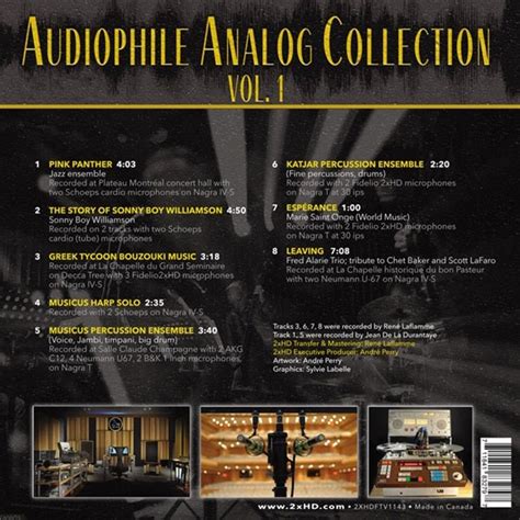 Audiophile Analog Collection Vol I Openreeltoreel Hub The Sound Of Tape