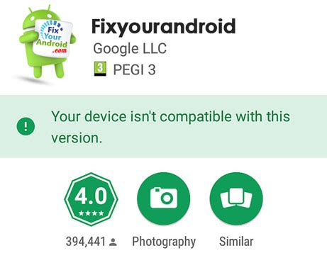 8 way to fix your device isn't compatible with this version.